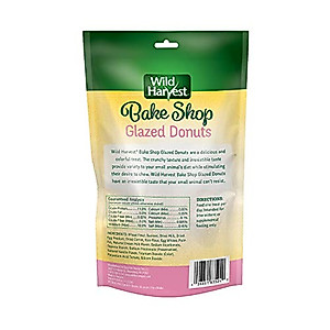 Wild Harvest Food And Unique Edible Treats for Guinea Pigs, Hamsters, Gerbils, and Adult Rabbits, Glazed Donuts, 0.14 pounds