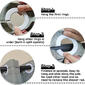 No Hooks Faux Linen Shower Curtain,Waterproof Fabric Shower Curtain Set,Hotel Grade,Heavy Duty,Machine Washable,70W x 78H (Green)