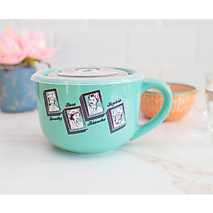 Silver Buffalo The Golden Girls Ceramic Soup Mug with Vented Lid | Holds 24 Ounces