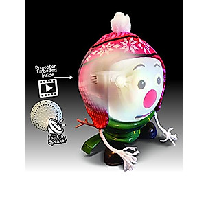 ANIMAT3D Mr. Chill Talking Animated Snowman with Built in Projector & Speaker Plug'n Play