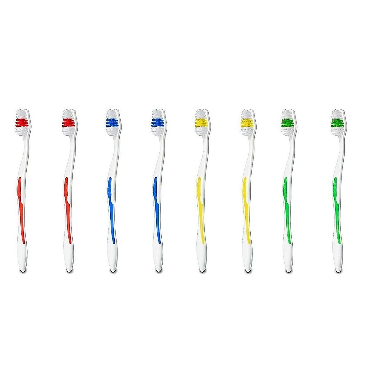 HomeNite 100 Pack Classic Standard Toothbrushes Medium Soft Toothbrush, Individually Packaged Disposable Travel Toothbrush Set for Adults or Kids