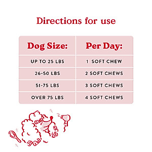 Bocce's Bakery Skin & Coat Supplement for Dogs, Daily Chews Made in The USA with Vitamin E & Essential Fatty Acids, Supports Healthy Skin & Coat, Salmon, 60 ct, Red (DG-SP-SKIN60)