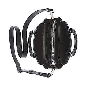 Calvin Klein Rita 2 in 1 Organizaional Mini Bag Crossbody, Black/Silver