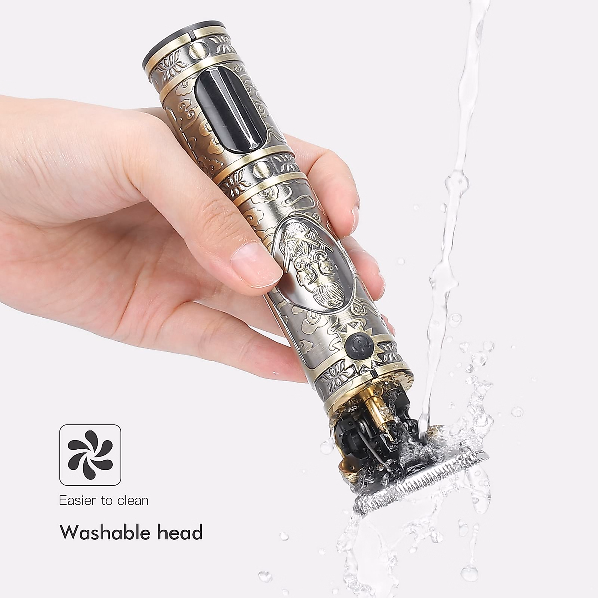 Professional Mens Hair Trimmer Bestauty Cordless Electric Hair Clippers with LCD Screen,180 Mins Working Time with Clipper Oil,Beard Trimmer T Blade Outiner Trimmer Gifts for Men