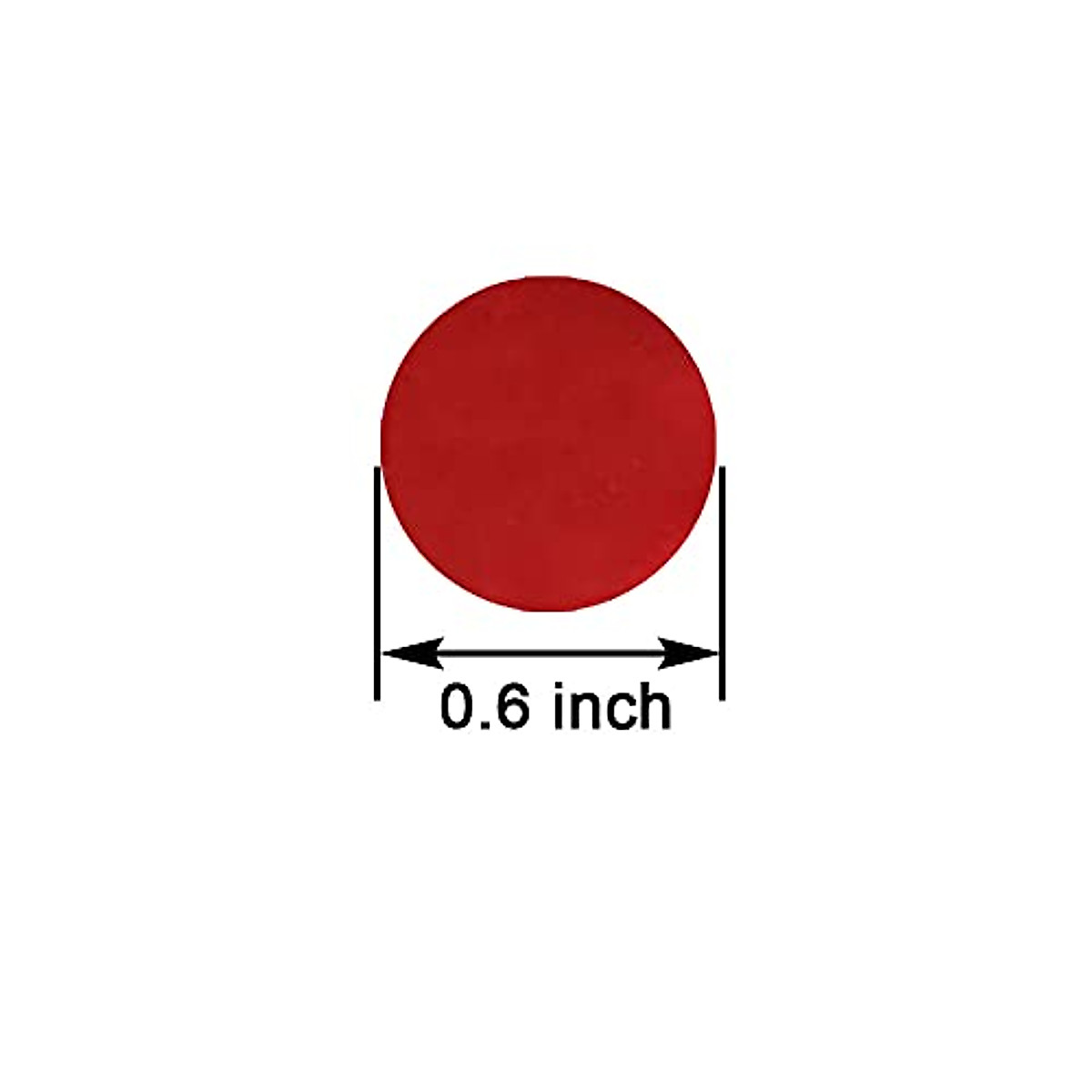 Red Foil Confetti 0.6 inch,Round Red Confetti，Shiny Red Confetti for Party Decoration or Filled Balloons,(3.52 oz)