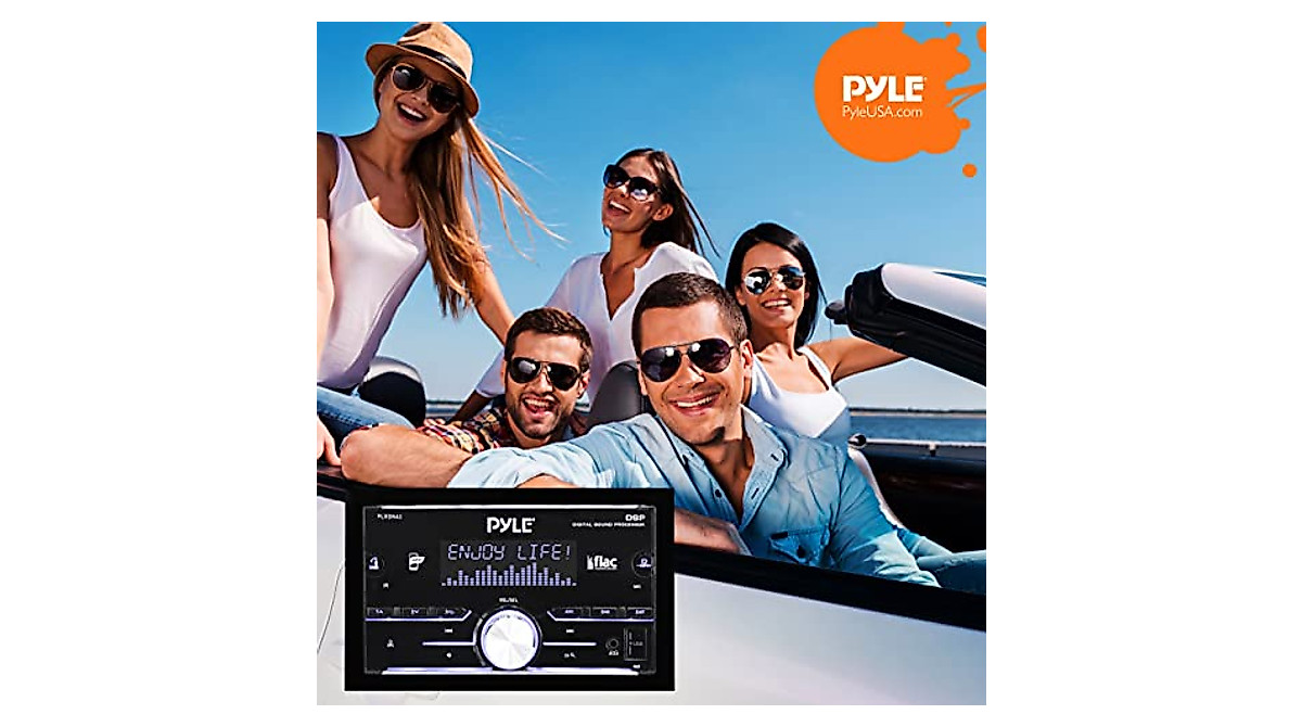 Pyle USA DSP Stereo Receiver - 150W Bluetooth Car Stereo System