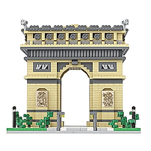 dOvOb Architecture Arc De Triomphe Micro Building Blocks Set (2020 Pieces) Famous Architecture Model Toys Gifts for Kid and Adult