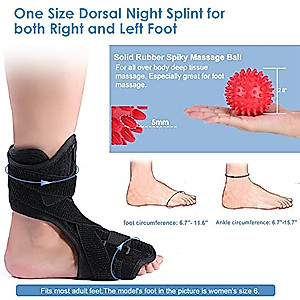 YUYTE Plantar Night Splint, Foot Splint At Night Fasciitis Splint Sports Medicine Adjustable Night Splint Plantarfoot Night For Plantar Fasciitis Pain Relief