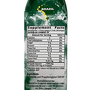 Pon Lee Brazil Green Bee Propolis Liquid Extract No Alcohol 30ML 1 Pack