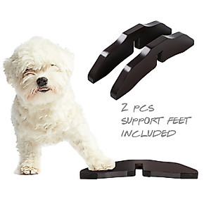 PAWLAND Support Feet for 360 Degree Configurable Dog gate Gate Collection (Espresso)