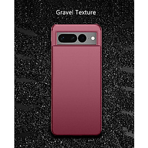 Bastmei for Google Pixel 7 Pro 5G Case (2022),Extremely Light Ultra-Light Super Slim Camera Protection Hard PC Cover Case for Google Pixel 7 Pro 5G (2022)(Gravel Wine Red)
