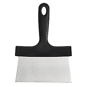 SHANGPEIXUAN Grill Griddle Scraper Stainless Steel Blade Grill Slant Edge Scraper Plastic Handle,Sturdy Food Scraper Tool Kitchen for Blackstone Grill Accessories,Outdoor Barbecue Turners Tools…