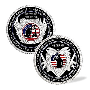 U.S. Military Coin Veteran Challenge Coin Army Soldiers' Oath