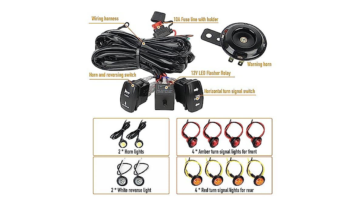 Powerful UTV Horn Kit for Polaris, Can Am & More - Improve Safety