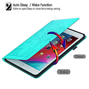 Case for iPad Pro 12.9 Inch 5th Generation 2021, Case iPad Pro 12.9 Inch 4th Generation 2020, Shockproof Case PU Leather Flip Stand Auto Sleep Wake, Dandelion Blue