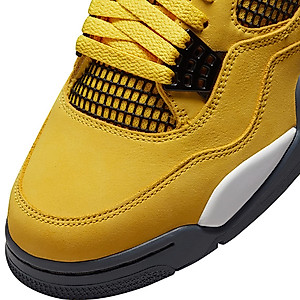 Nike Jordan Mens Air Jordan 4 Retro CT8527 700 Lightning 2021 - Size 9.5, Tour Yellow/Dark Blue Grey