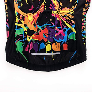 Women's Cycling Jersey Set Long Sleeve Bike Bicycle Riding Outdoor Jacket + Pants Suit Eye Gold Black XL