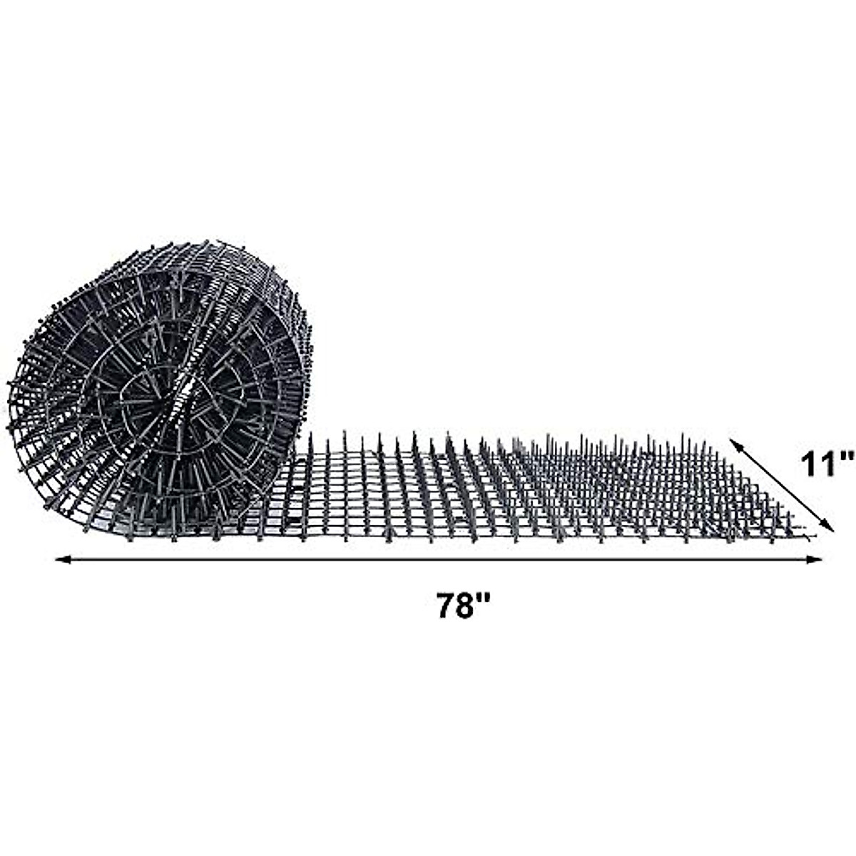 OCEANPAX Scat Cat Mat with Spikes Prickle Strips Digging Stopper Pest Repellent Spike Deterrent Mat, 78 x11 inch and 8.47 X 6.3inch(12Pack)