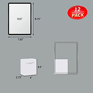 HUAPRINT White Gift Bags,12 Pack Small White Paper Bags with Handles Bulk-4x2.75x4.5 inch,Mini Party Favors Bags for Presents,Birthday,Weddings,Baby Showers