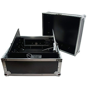 Harmony Audio Case HCM2U DJ Pro Audio 10U Slant Top 4U Vertical Mixer Rack Case New