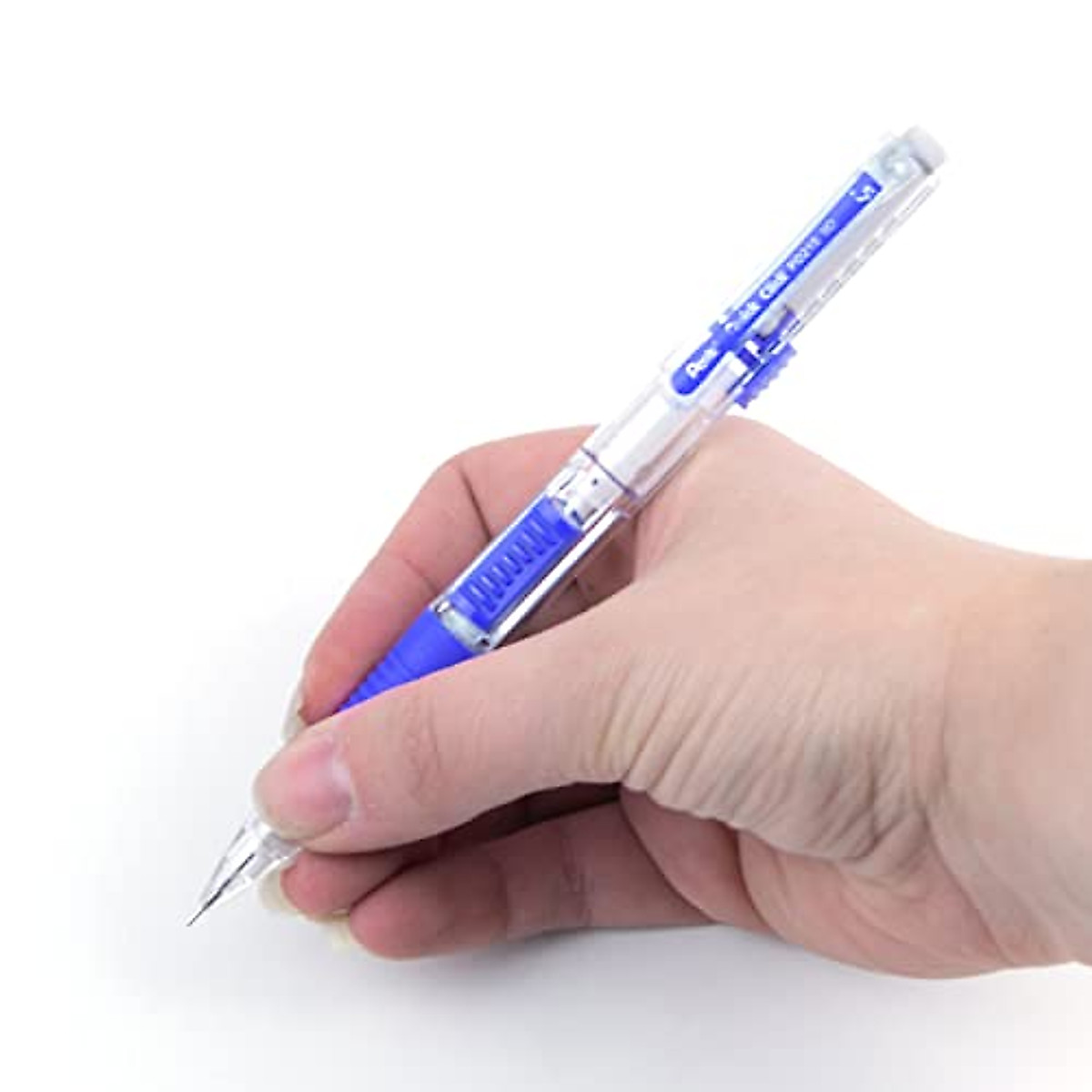 Pentel QUICK CLICK Mechanical Pencil (0.5mm), Blue Barrel, Box of 12 Pencils (PD215C)