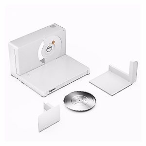 Foldable Meat Slicer, Electric Food Slicer with RSG 6.7" Stainless Steel Blade, Child Lock Protection, 0-20mm Adjustable Thickness, Food Slicer Machine for Meat Cheese Bread Fruits and Vegetables