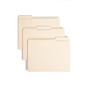Smead File Folder, Reinforced 1/3-Cut Tab, Letter Size, Manila, 100 Per Box (10434)