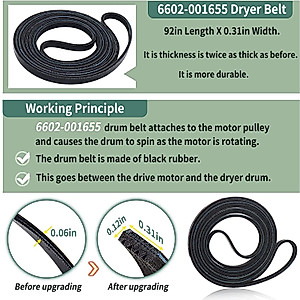 Repair Kit DC97-16782A Roller 6602-001655 Belt DC93-00634A For Samsung Dryer