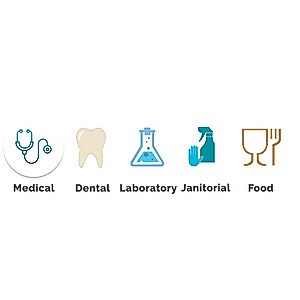 Nitrile Exam Medical Disposable Gloves, Chemo Rated, Powder Free, Latex Free, Non Sterile, 200 Count, 3 Mil, Dental, Food Safe, Light Duty, Textured Tips (X-Small, 200)