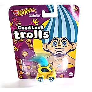 Mattel Hotwheels Character Cars Good Luck Trolls
