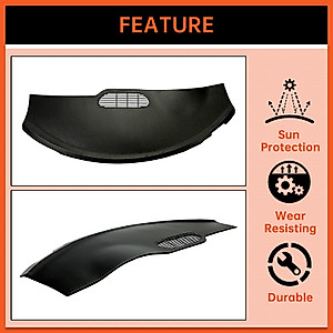 ECOTRIC Dash Cover Cap Compatible with 1997-2002 Camaro/Pontiac Firebird Dashboard Cover Bezel Overlay Black