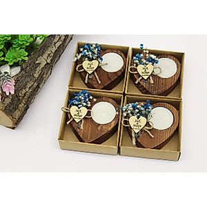 Personalized Heart Shaped Candle Holders,Wedding Favors,Guest Gifts, Candleholders and Tealights, Funeral Favors,Bridal Shower Candles, Favors For Guests