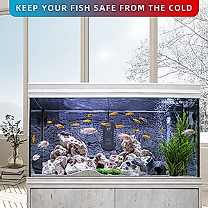 Hoosel Small Submersible Aquarium Heater, 50W Betta Fish Tank Heater with Electronic Thermostat Adjustable LED Digital Temperature Display