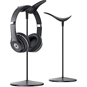 Lamicall Headphone Stand, Desktop Headset Holder - Desk Earphone Stand, for All Headsets Such as Airpods Max, HyperX Gaming Headphones, Beats/Sony/Sennheiser Music Headphones - Black