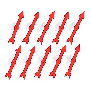edxeducation Suction Spinners - Set of 10 - Arrow Spinner for Games - Versatile Tool for Home and Classroom Probability Activities
