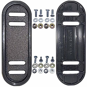 Parts 4 Outdoor 2Pk Deluxe Two-Stage Snow Blower Poly Slide Shoe with Hardware 731-05984