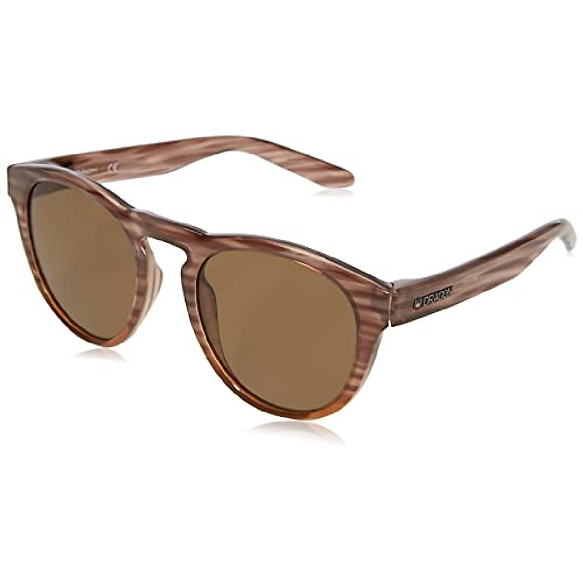 Dragon Unisex Opus Sunglasses - Grey Caramel Gradient Frame | LL Brown Lens
