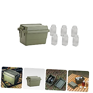 Unomor 1 Set grill spices mini condiment bottles mini containers camping spices bbq spices grilling spices portable seasoning container camping jars plastic barbecue Accessories travel