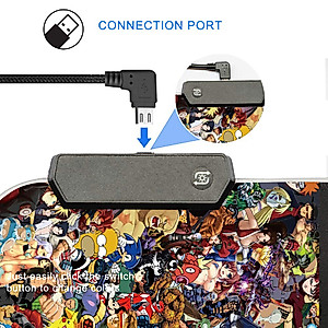 Imegny RGB Mouse Pad, Large Extended Soft Led Mouse Mat with Different Lighting Modes, 900 x 400mm / 35.4 * 15.7Inch (90x40 rgdajihe003)