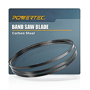 POWERTEC 62 Inch Bandsaw Blades for Woodworking, 1/8" x 14 TPI Band Saw Blades for POWERTEC, Ryobi, WEN, Grizzly, Skil and Sears Craftsman 9" Band Saw, 1 pack (13132)