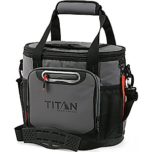 Arctic Zone Titan Deep Freeze 24 Can Insulated Bucket Tote Cooler, Sharkskin Gray