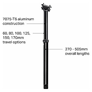 Dropper Posts Highline 3 Dropper Post - 80MM - 30.9 - Remote NOT Included