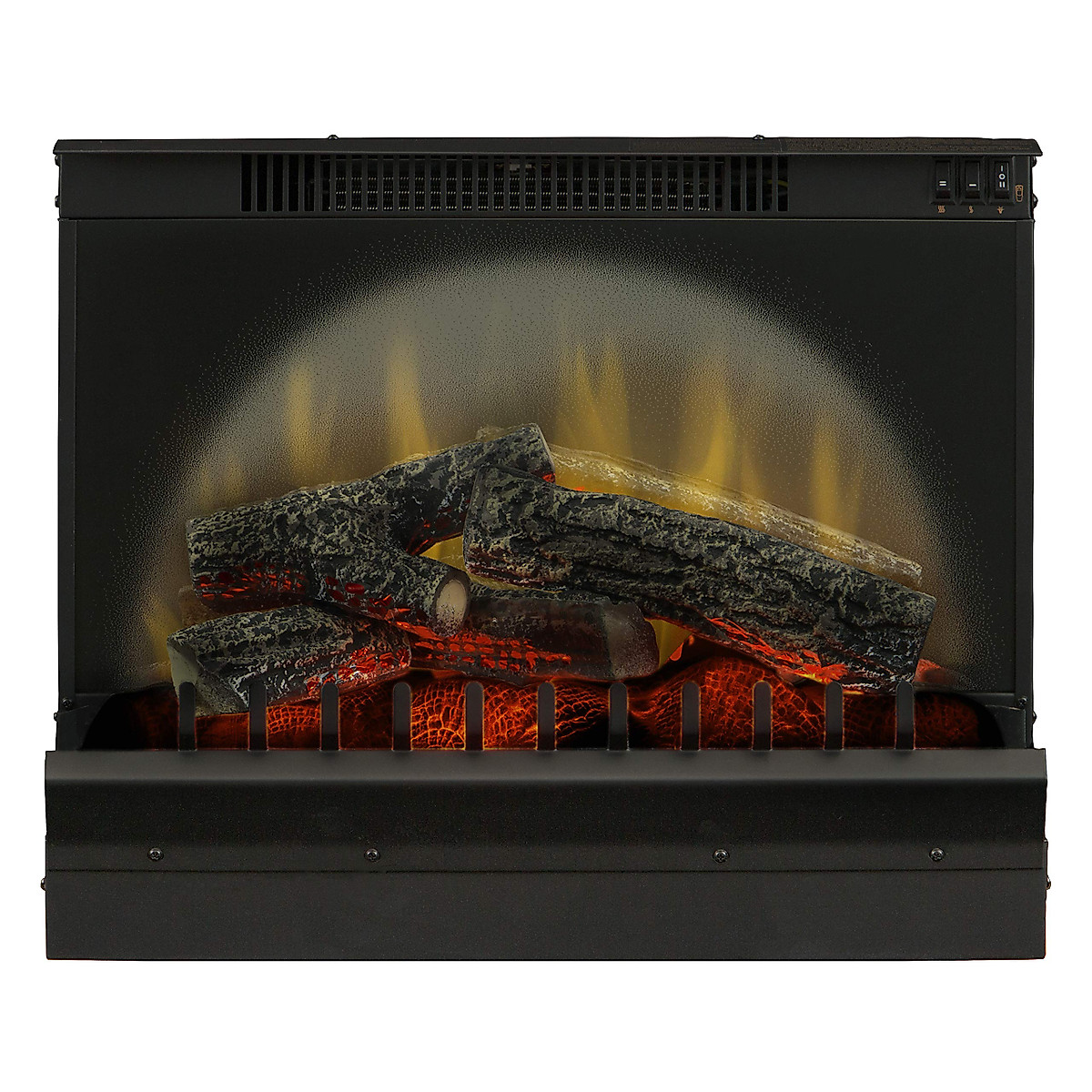 Dimplex DFI Series 23" Standard Log Set Electric Fireplace Insert (Model: DFI2309), 4692 BTU, 120 Volt, 1375 Watt, Black