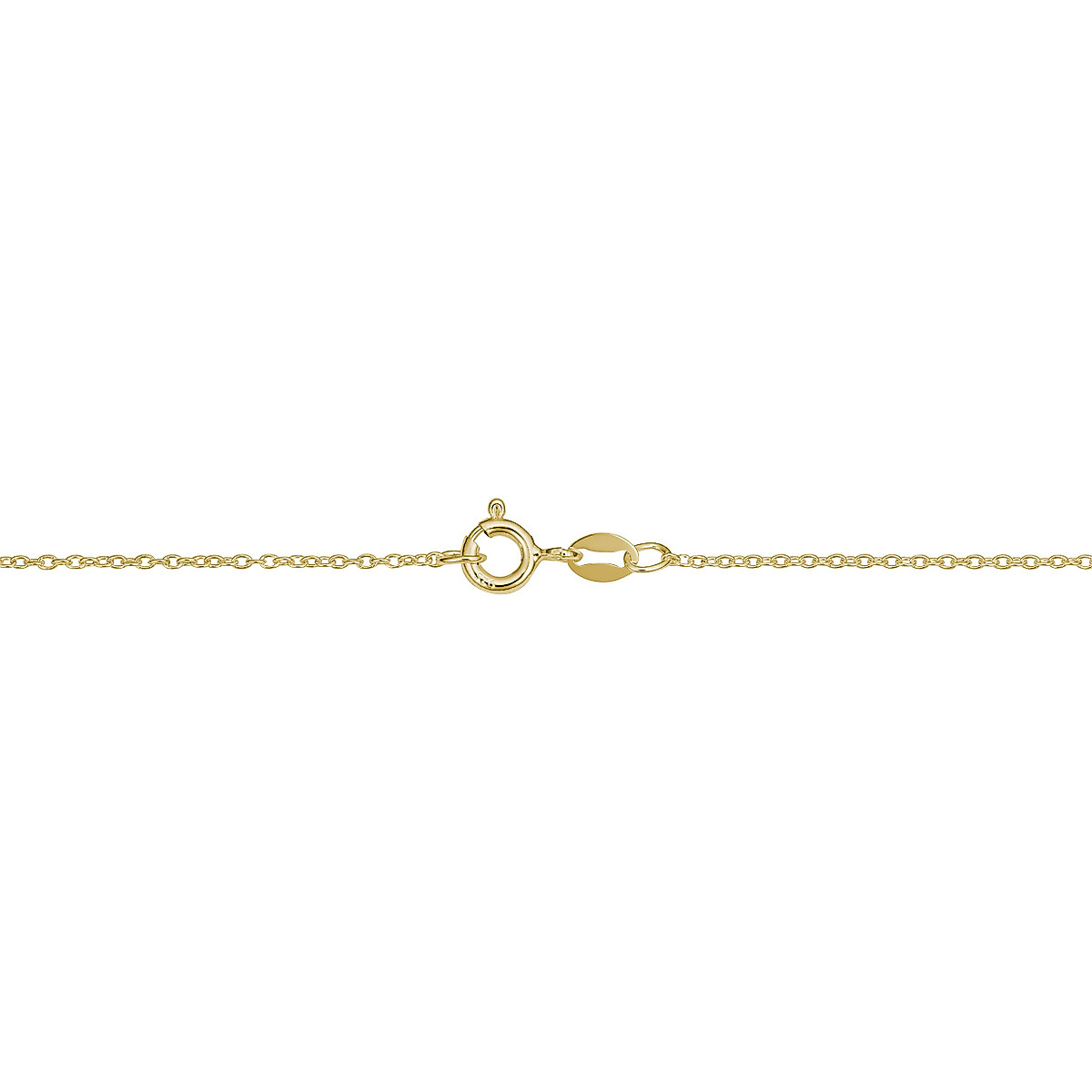 Kooljewelry Yellow Gold Plated Sterling Silver Round Cable Chain Necklace (1.2 mm, 30 inch)