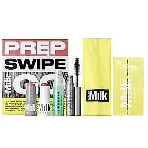Milk Makeup Prep Swipe Go Set Lip + Cheek Bronzer Hydro Grip Primer and Mascara 0.17 pounds, Multicolor, 0.1764 Ounce