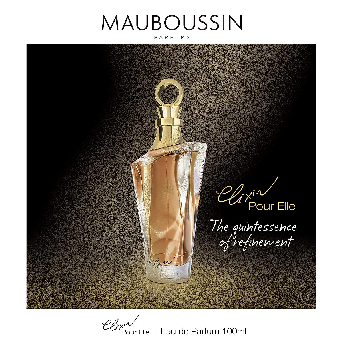 Mauboussin - Elixir Pour Elle 100ml (3.3 Fl Oz) - Eau de Parfum for Women - Floral & Oriental Scents