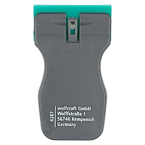 wolfcraft Scraper with Plastic Blades I 4287000 I For cleaning delicate surfaces, Black