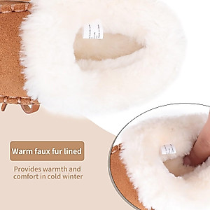 Toddler Kids House Shoes Slippers with Memory Foam Fuzzy and Warm Cozy Comfort Fleece Clog Slip On Sole Protection for Boys Girls Indoor Outdoor U422BBLFX217.SY-Chestnut-28