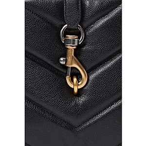 Rebecca Minkoff Edie Maxi Top Zip Shoulder Black 1 One Size