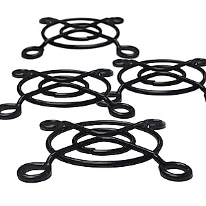 40mm Black Fan Grill (4 Pack)